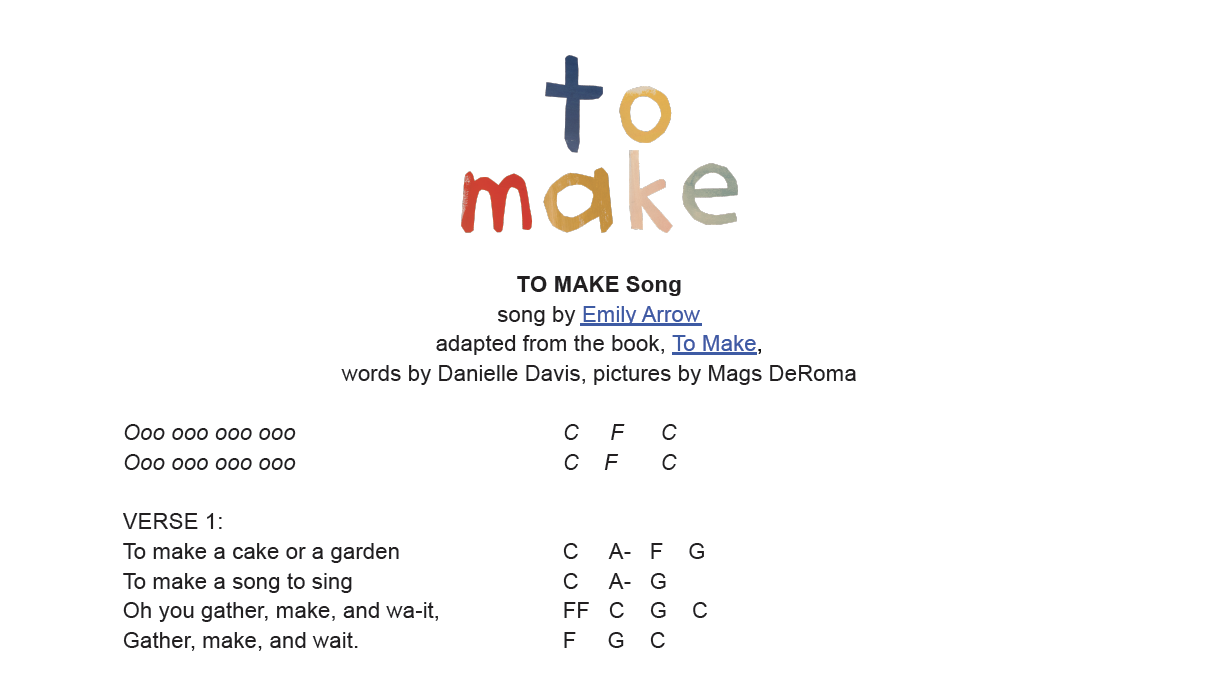 To Make - Danielle Davis